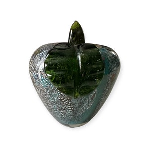 Vintage Murano Glass Apple Paperweight - Etsy