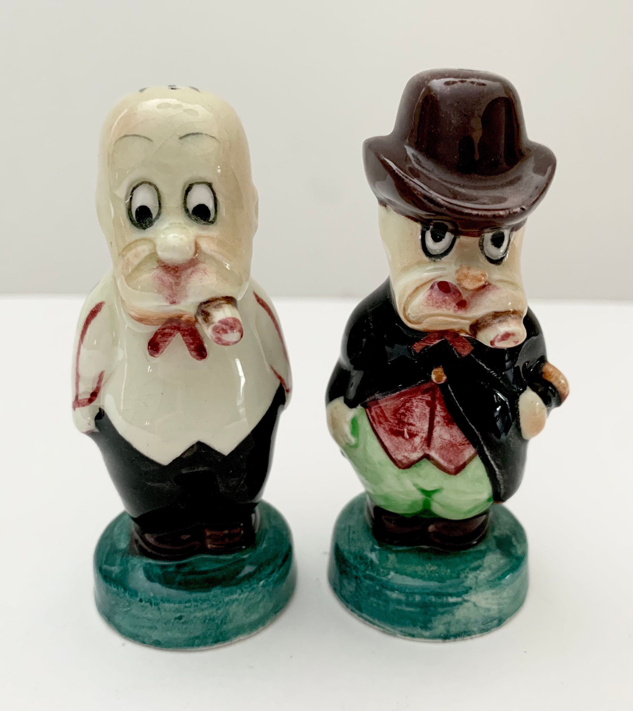 Silent Sam Adamson and Side Kick Salt & Pepper Shakers Adamson Comic ...