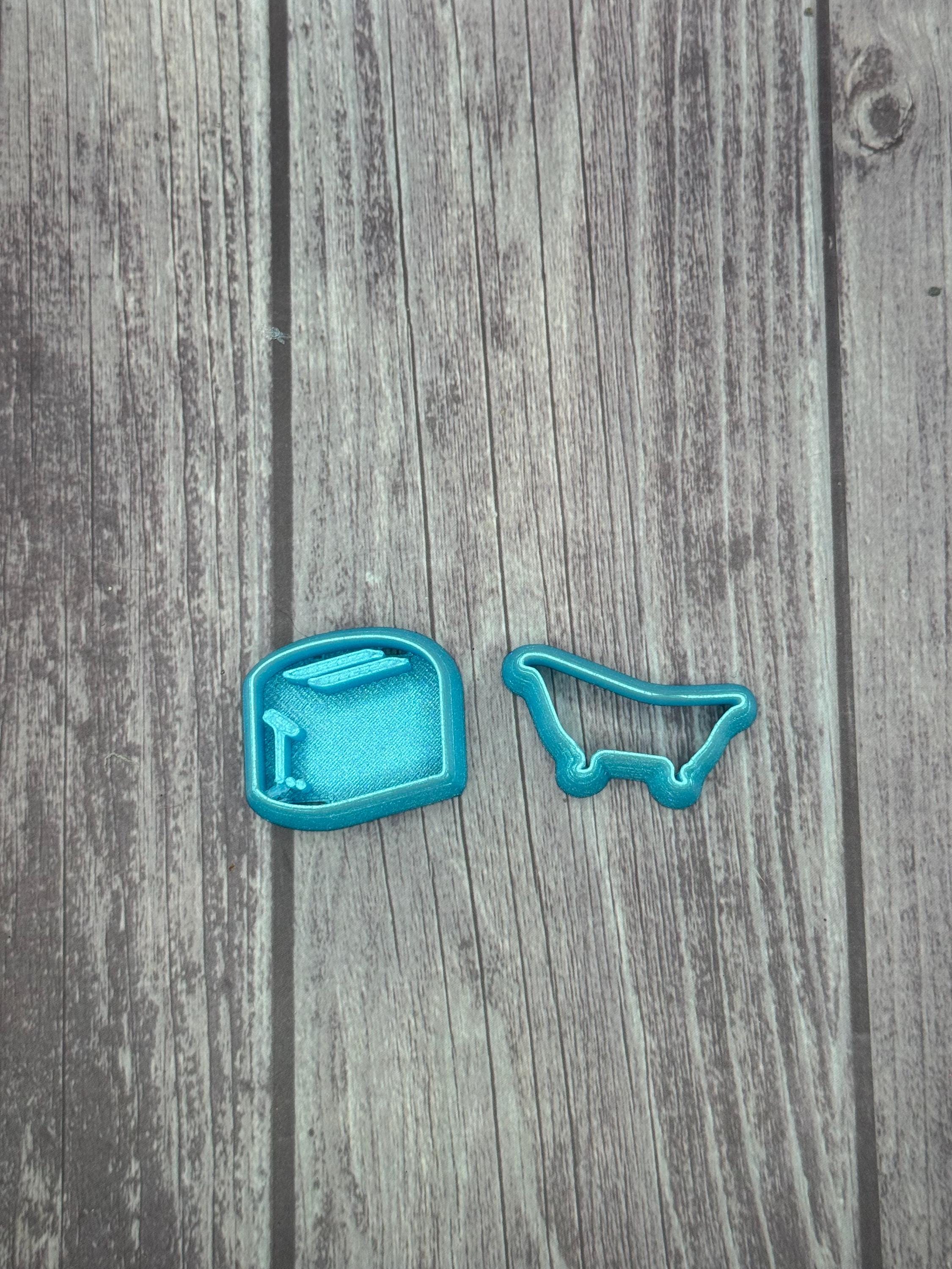 Bathtub and Toaster Polymer Clay Cutter Set, Mismatched Earrings - Etsy