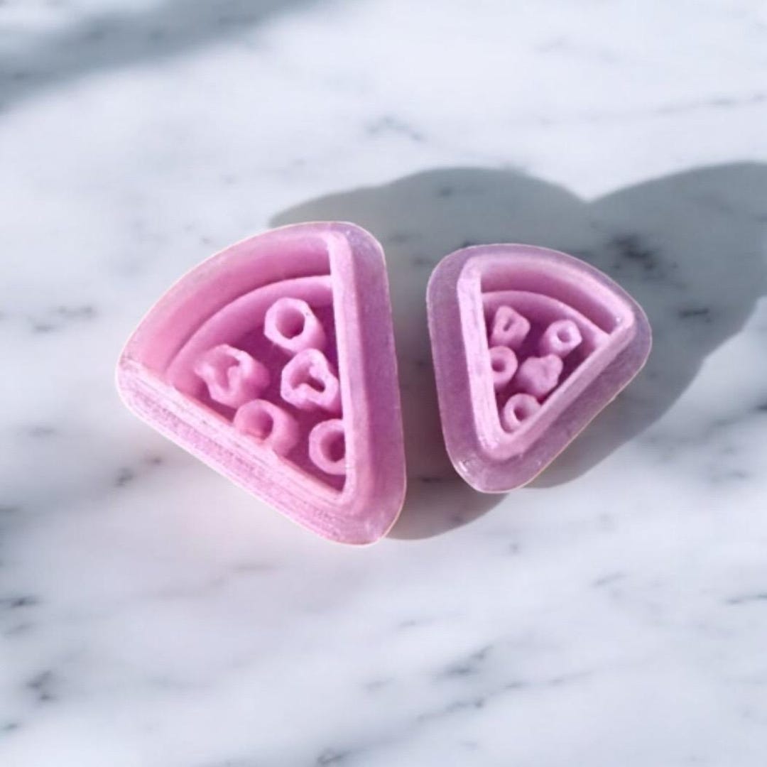 Gooey Cheesy Micro Mini Pizza Slice Polymer Clay Cutter , Friends, Food ...