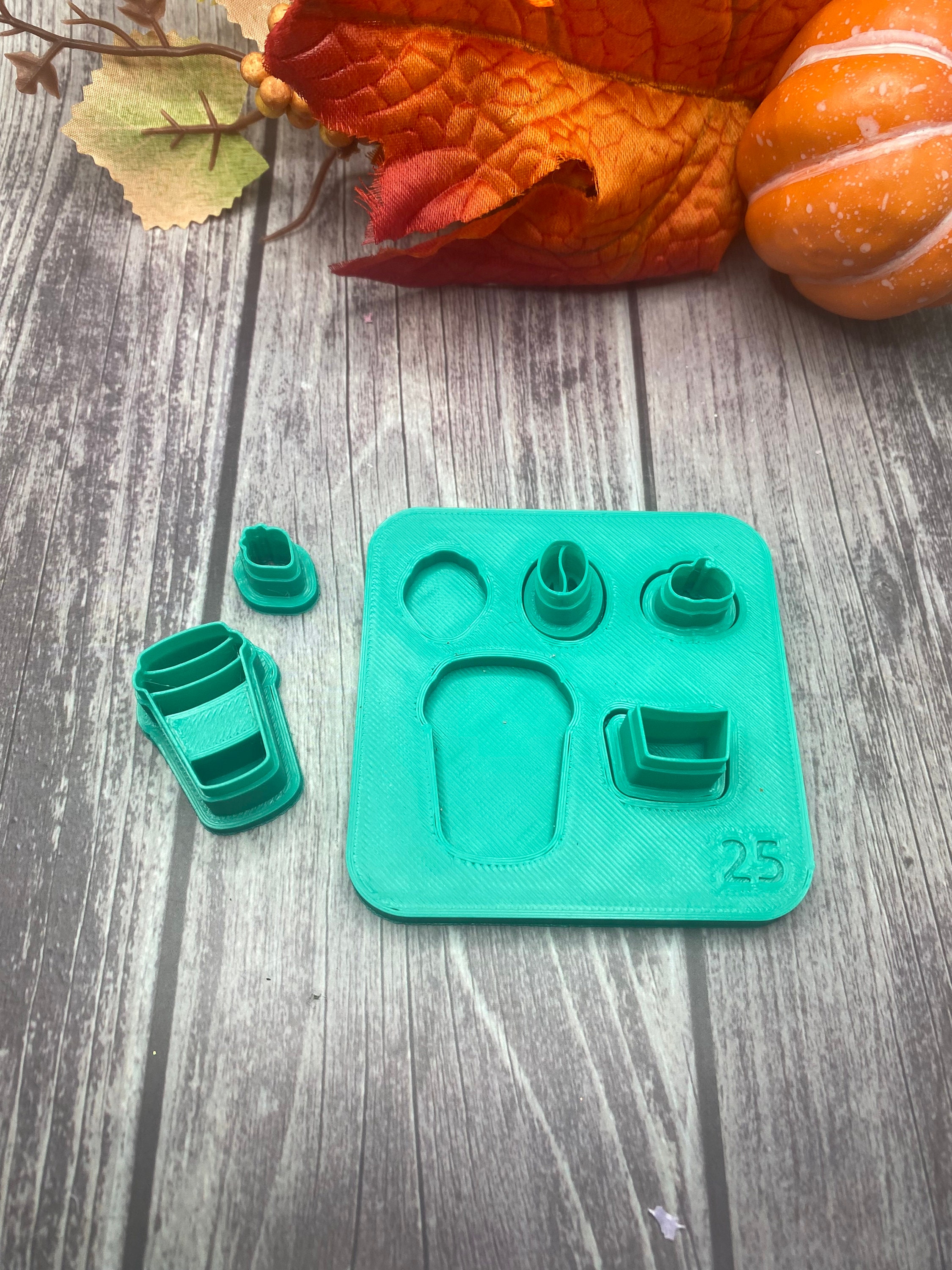 To Go Coffee Cup Polymer Clay Cutter Set, Sharp Edge, Mini Set ...