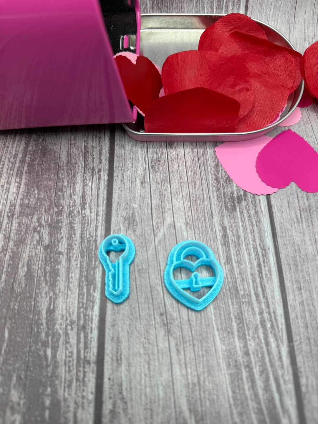 Vintage Lock and Key Polymer Clay Cutter, Valentine’s, Retro, Heart - Etsy
