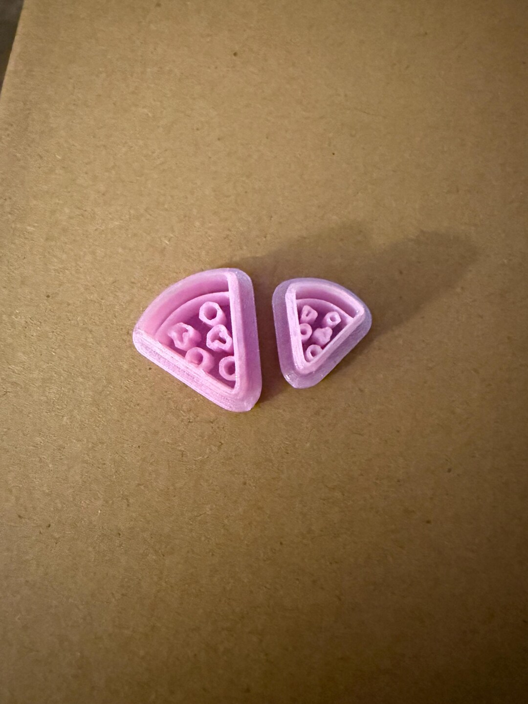 Gooey Cheesy Micro Mini Pizza Slice Polymer Clay Cutter , Friends, Food ...