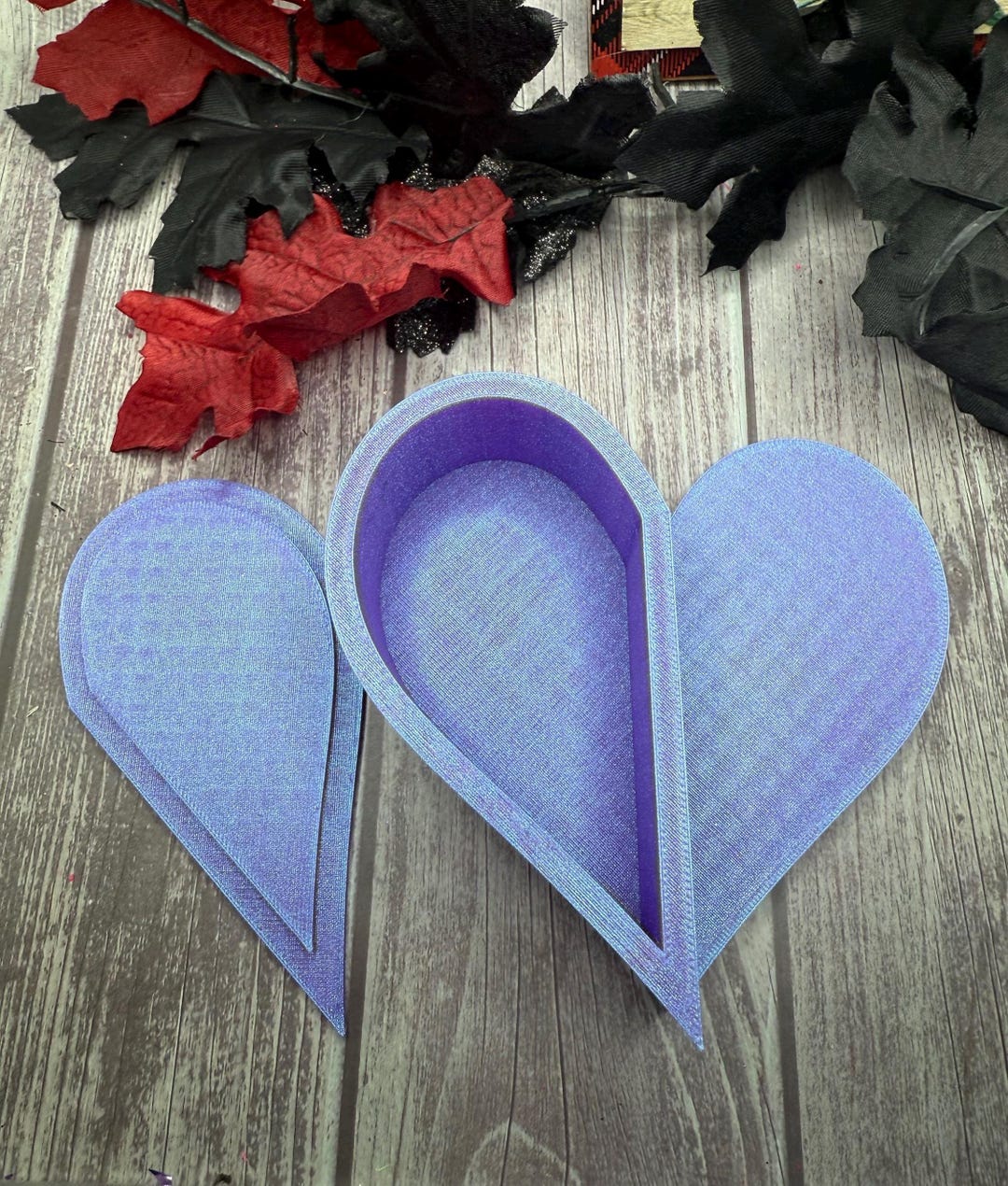 Cornstarch Tapper Heart Storage Box for Polymer Clay, Lid, Handle - Etsy