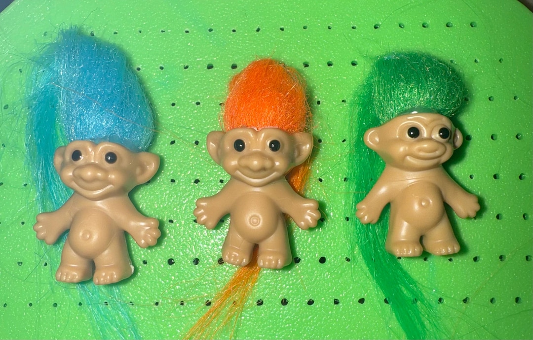 Vintage Mini Troll Doll, 90s, Retro, Kitschy, - Etsy