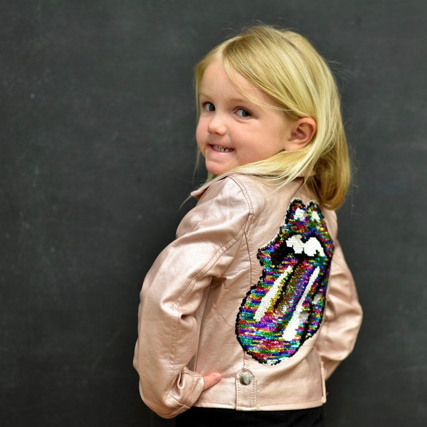 Pink Leather Jacket - Etsy
