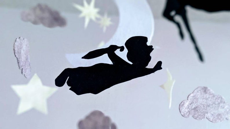 Peter Pan Felt Mobile Second Star to the Right Babe Mobile | Etsy