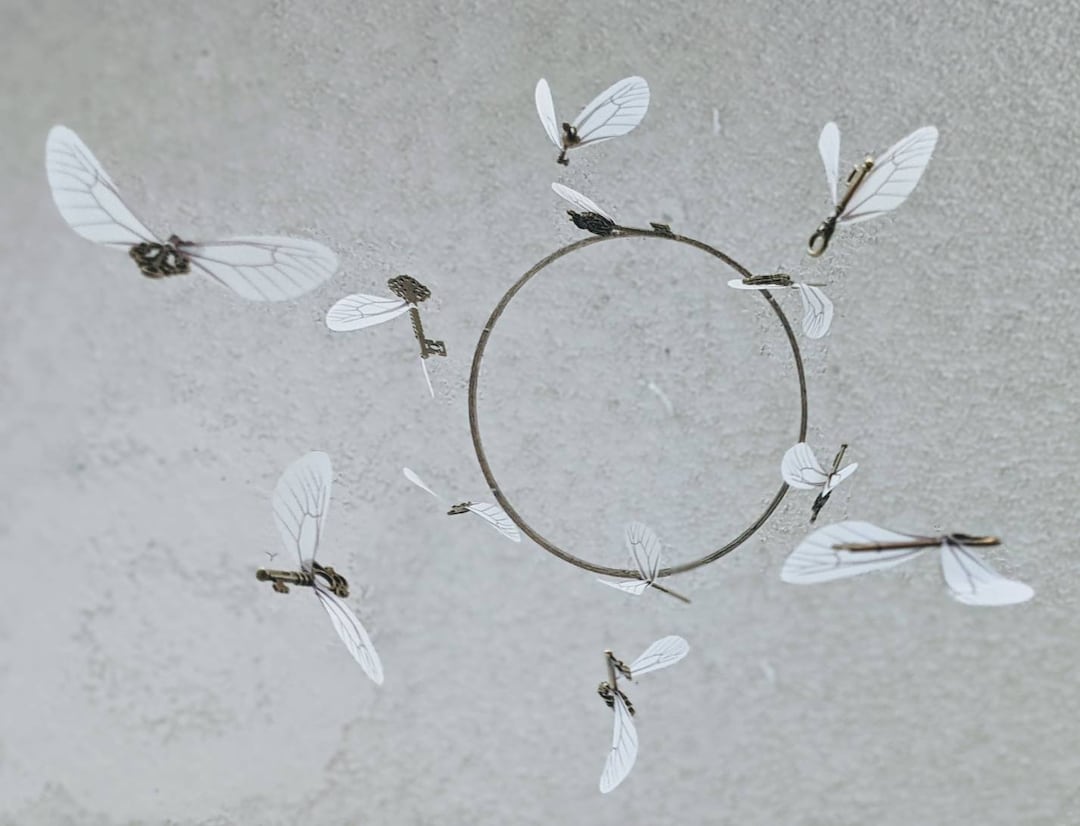 Small Flying Key Mobile - Wizard Themed Nursery Decor - Magic Theme ...