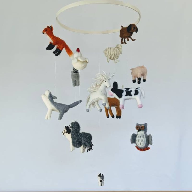 Animal Baby Mobile - Etsy
