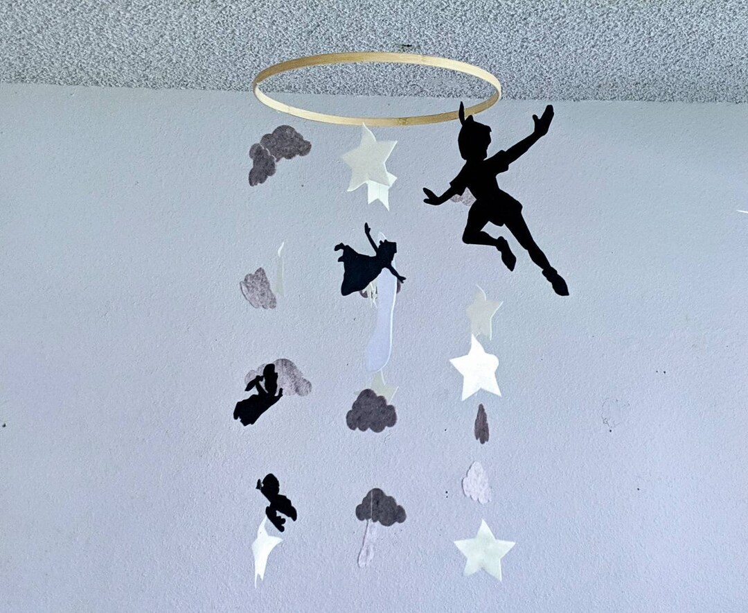 Peter Pan Felt Mobile Second Star to the Right Babe Mobile Neverland ...