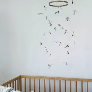 Flying Key Mobile for the Wizard Themed Nursery - Magic Theme Baby ...