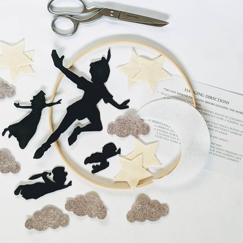 Peter Pan Felt Mobile Second Star to the Right Babe Mobile | Etsy