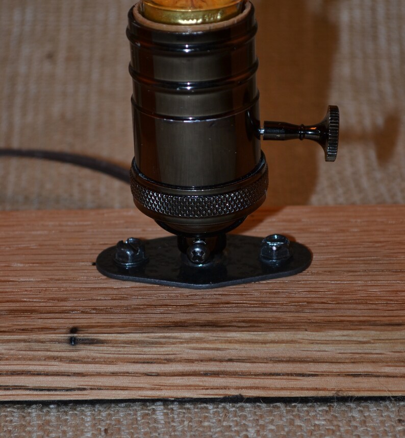 Oak Shadow Box Lamp - Etsy