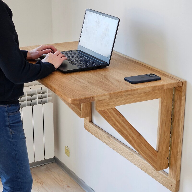 Floating Desk Wall Mounted - Etsy