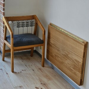 Wall Mounted Oak Table Wall Mounted Folding Table, Wall Mounted Folding Dining Table Work Wall ...