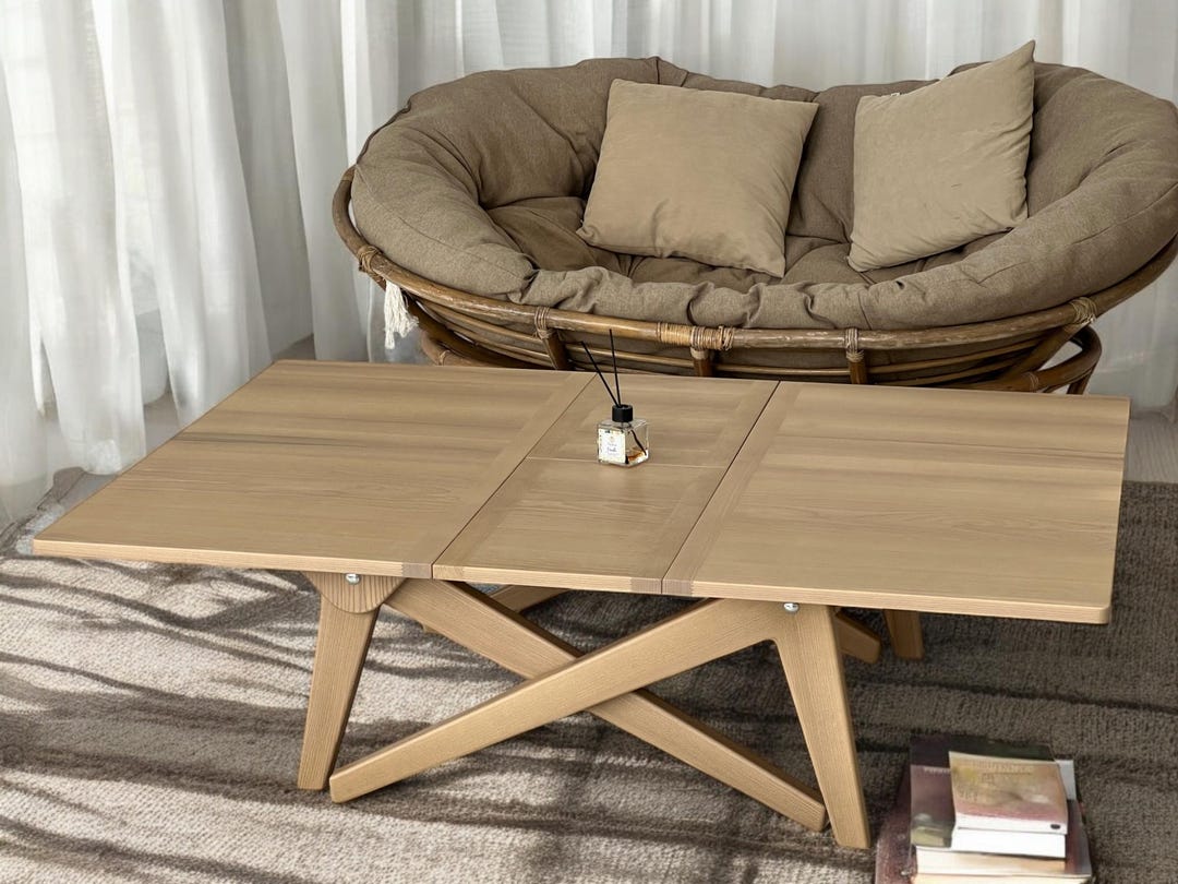 Extendable Table With Adjustable Height and Length | Solid Wood ...