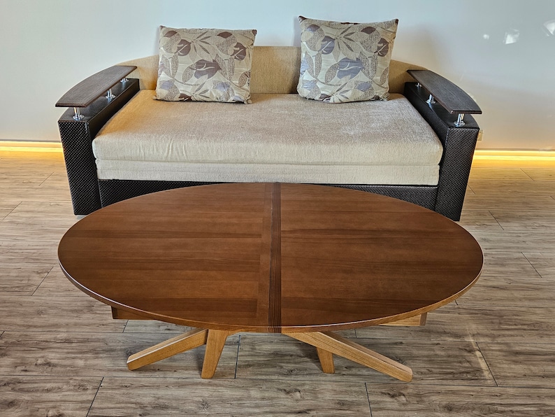 Height and Width Adjustable Oval Table | 4-in-1 Transformer Dining ...