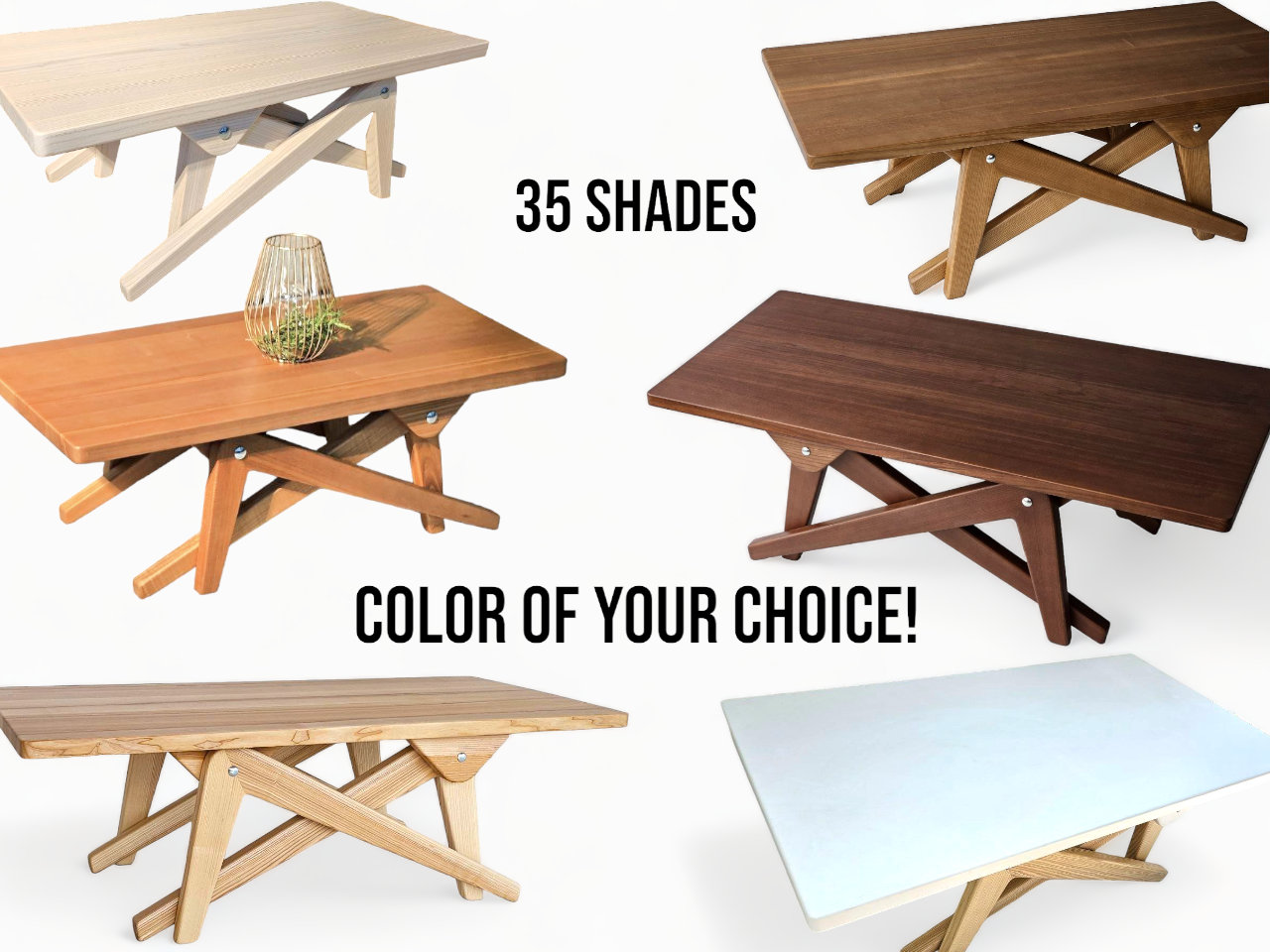 Black Table / Black Coffee Table Transformer Table 2in1 Dining/coffee ...