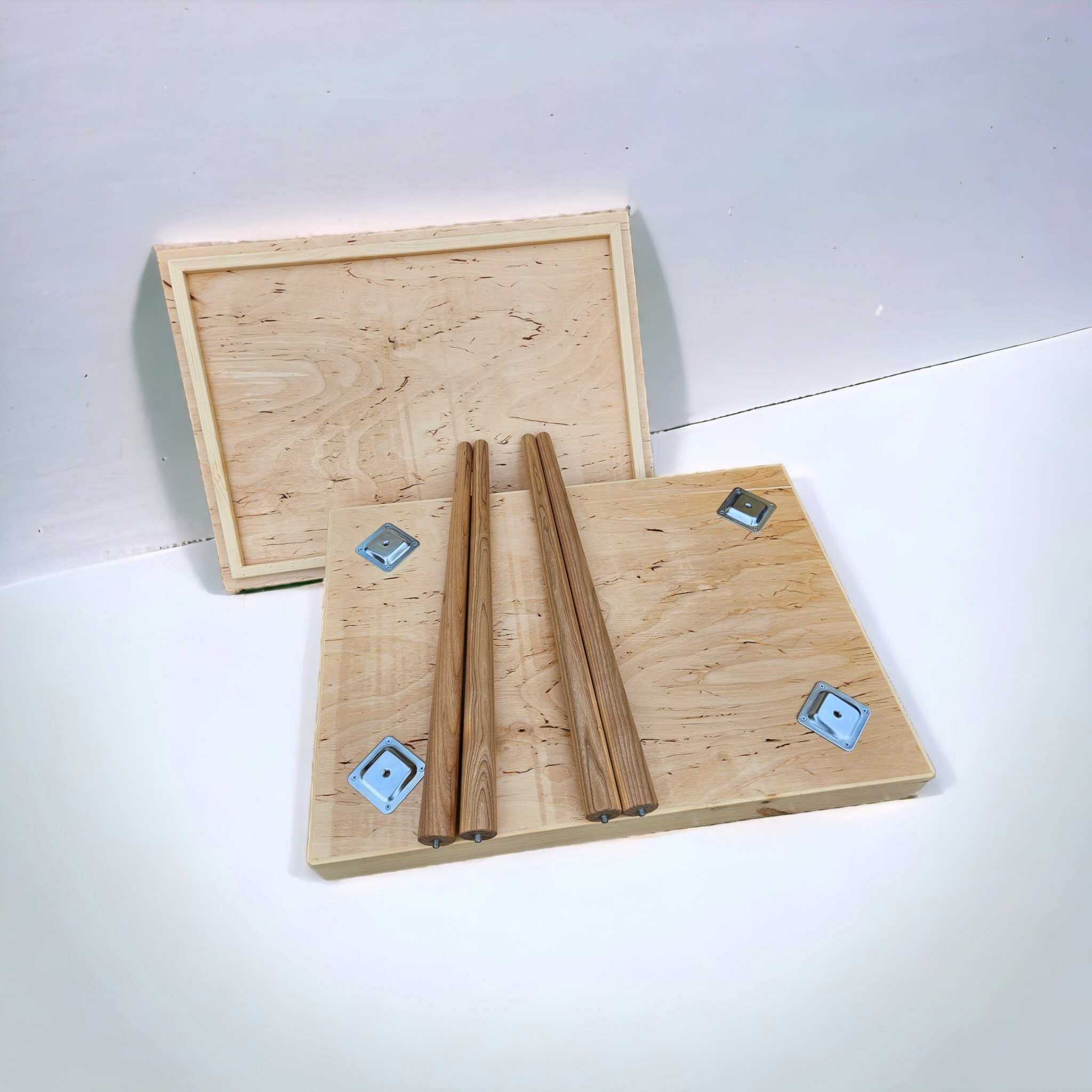 Jungian Sand Therapy Natural Wood Montessori Sandbox With Lid and Legs ...