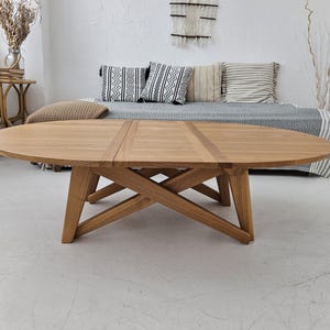 Round Transformable Dining Table | Adjustable Height Coffee Table ...