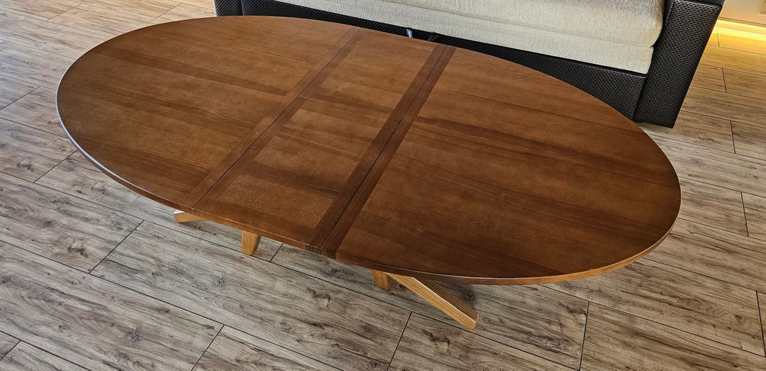 Height and Width Adjustable Oval Table | 4-in-1 Transformer Dining ...