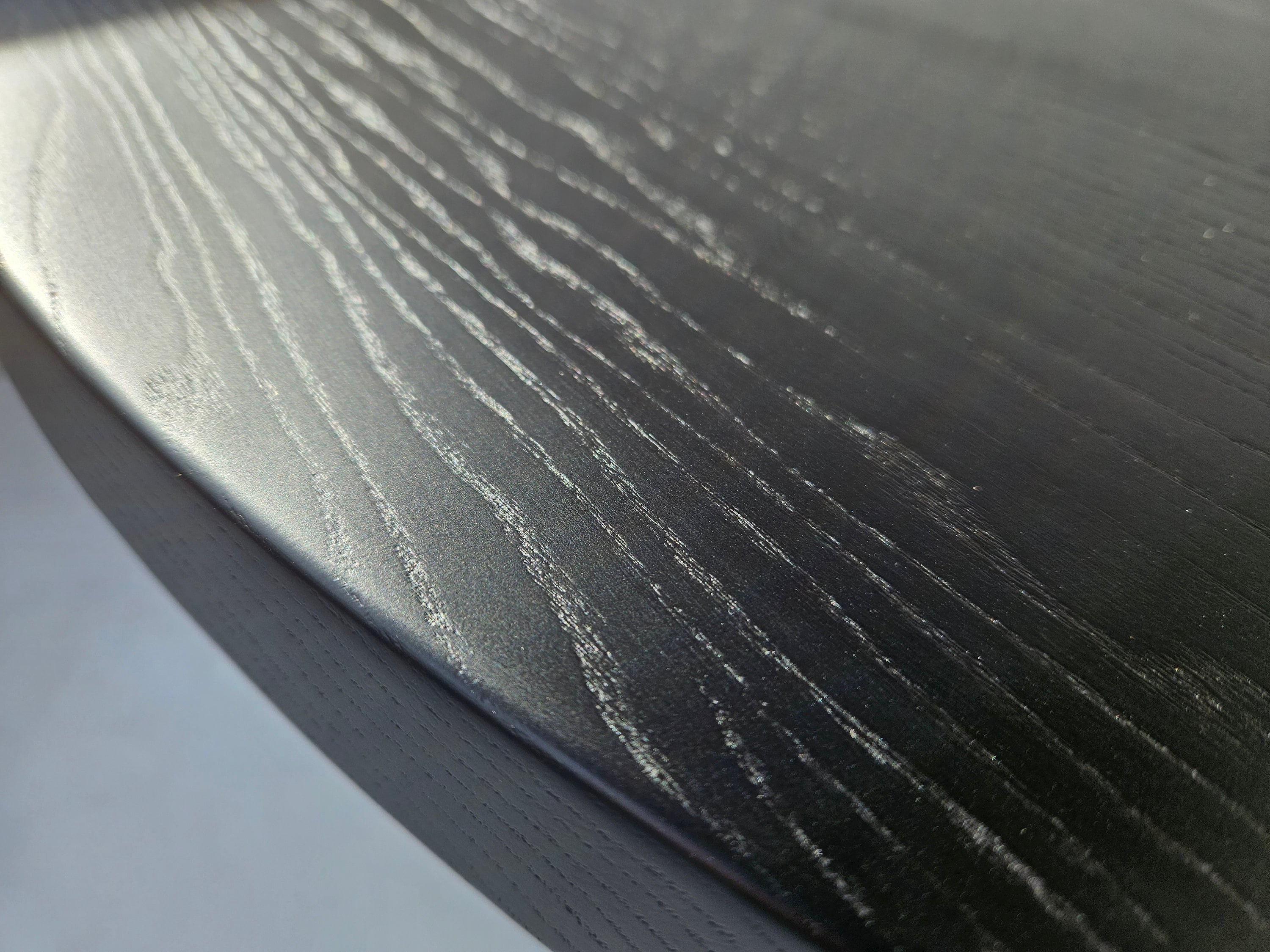 Transformer Table 2 in 1 Round Wooden Coffee Table Large Table Black ...