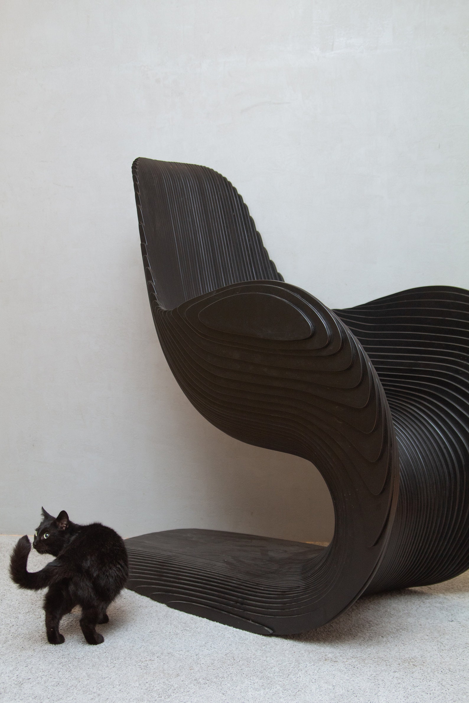 Parametric Chair, Black Voron Chair, Unique Chair, Parmetric Throne ...