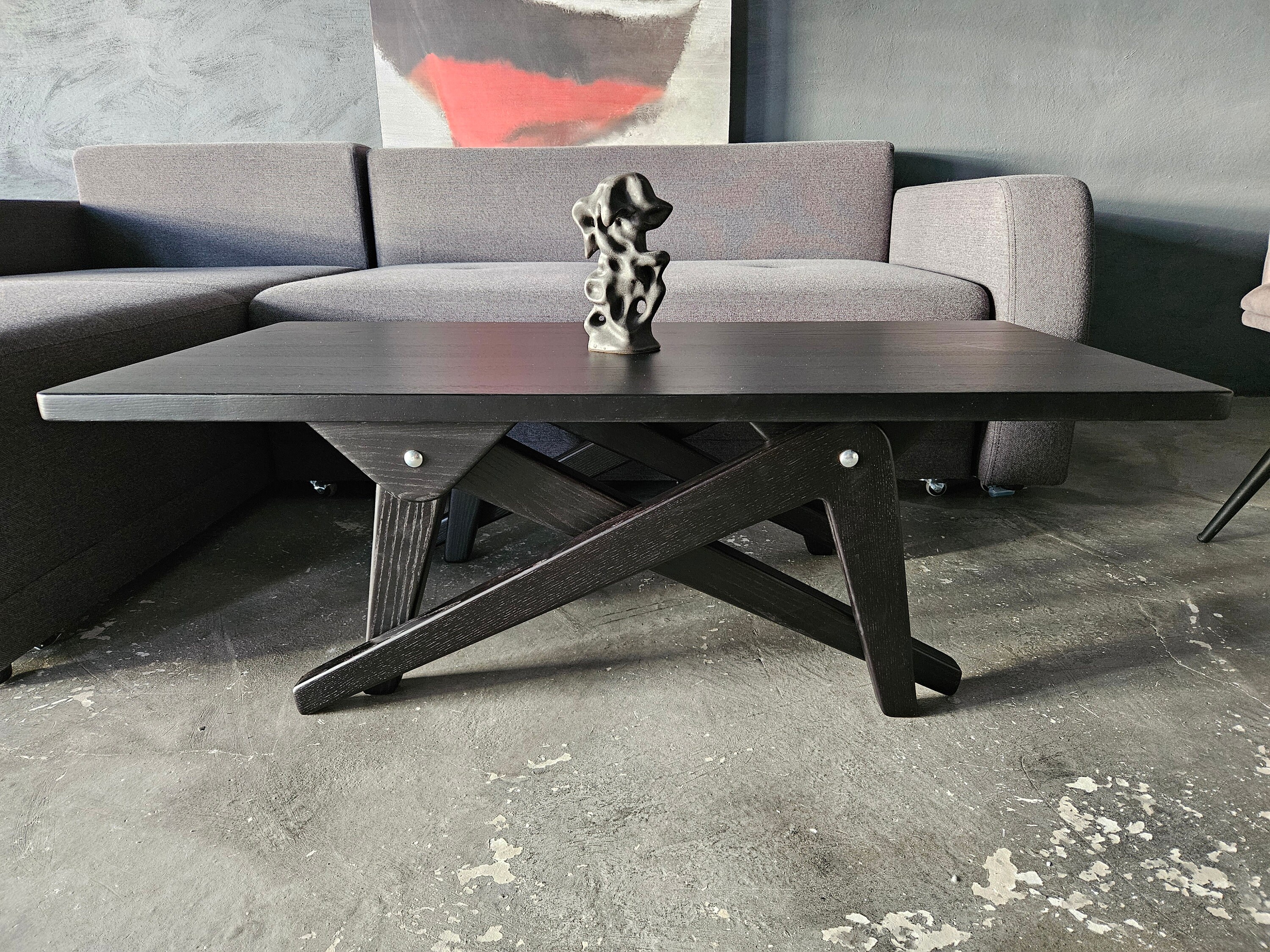 Black Table / Black Coffee Table Transformer Table 2in1 Dining/coffee ...