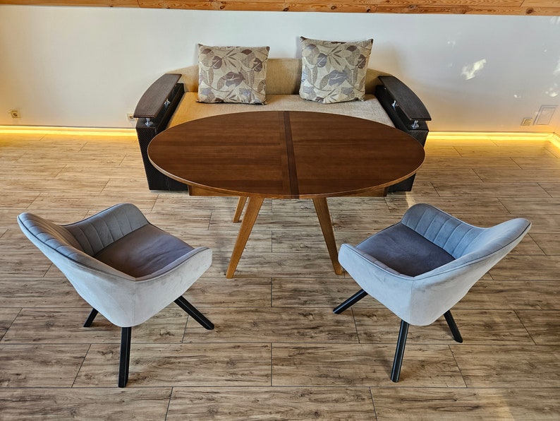 Height and Width Adjustable Oval Table | 4-in-1 Transformer Dining ...