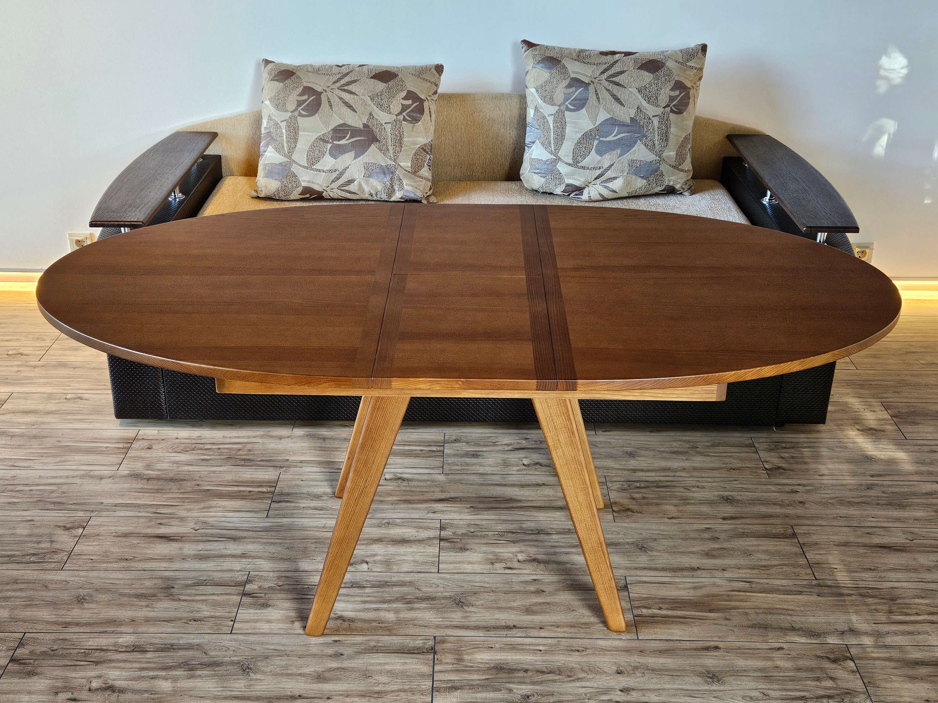 Height and Width Adjustable Oval Table | 4-in-1 Transformer Dining ...