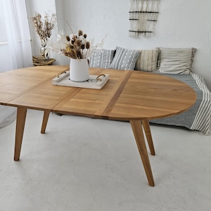Round Transformable Dining Table | Adjustable Height Coffee Table ...