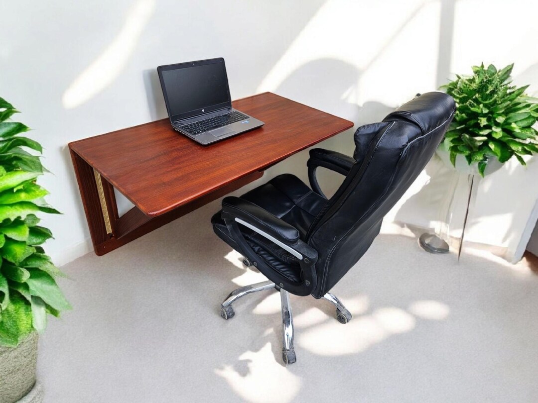 Wall Mounted Oak Desk – Space-saving Folding Desk – Wall-mounted ...