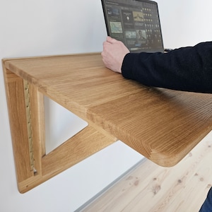 Wall Mounted Oak Desk Wall Mounted Folding Desk, Wall Mounted Work Desk ...
