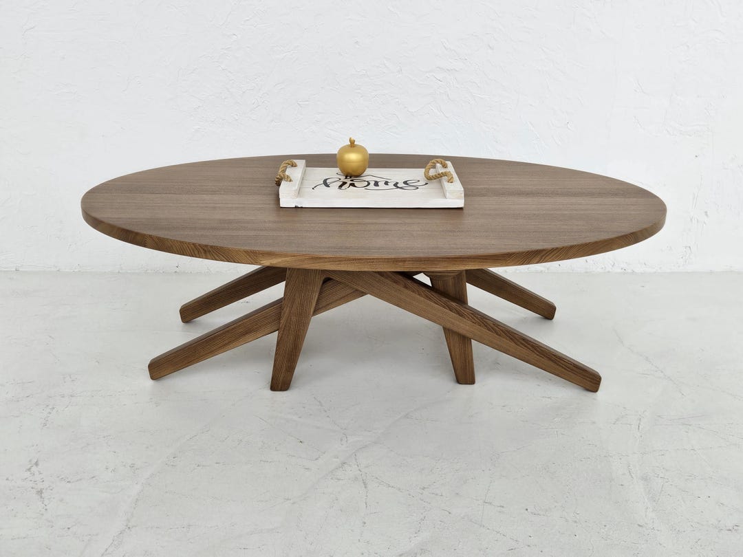 Transformation Oval Table 2in1 Dining/coffee | Natural Solid Wood Oval ...