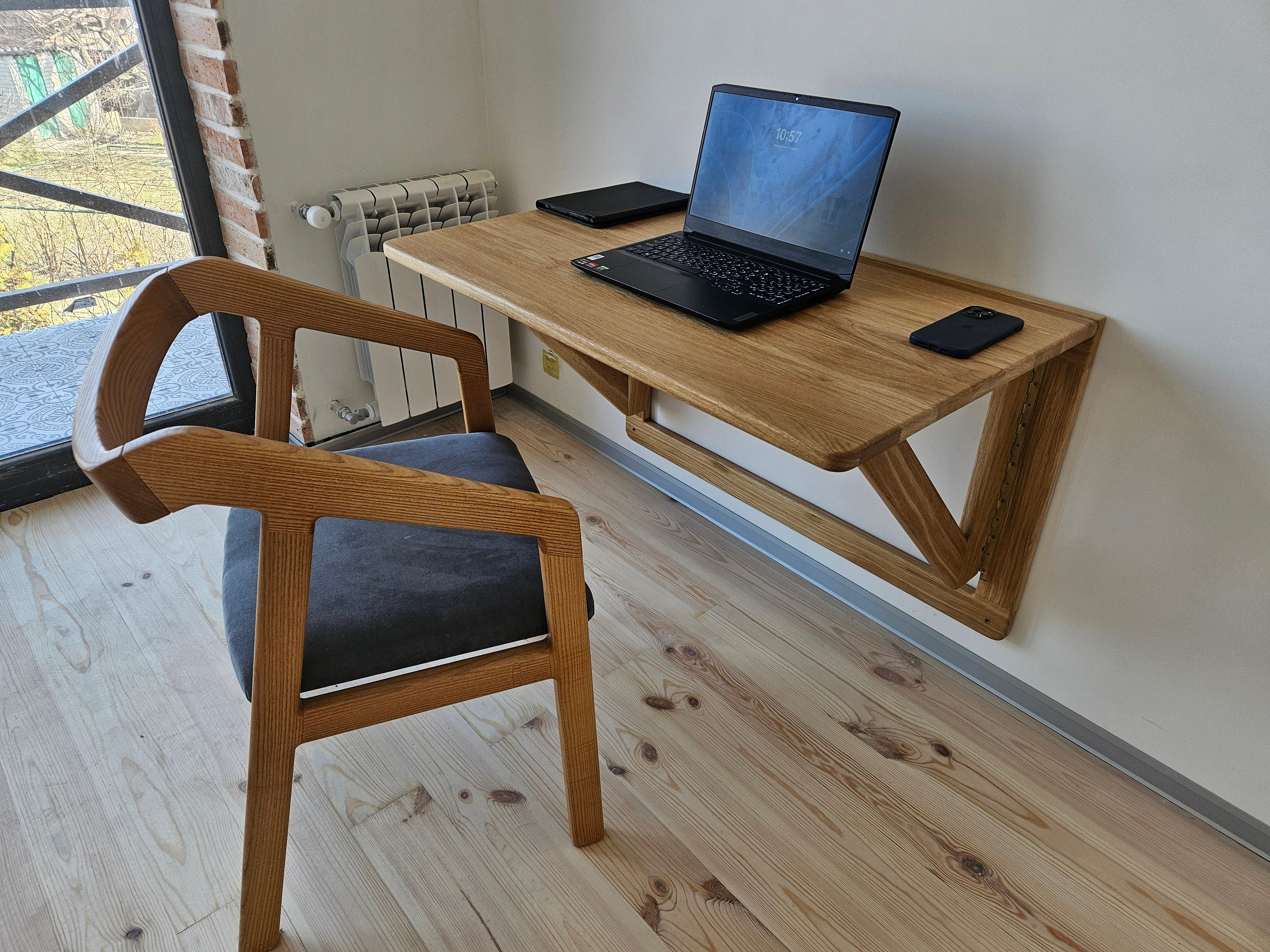 Wall Mounted Oak Table Wall Mounted Folding Table, Wall Mounted Folding ...