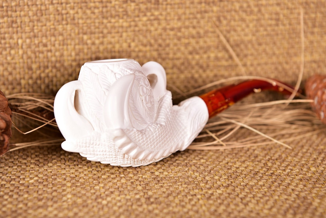 Eagle's Claw Pipe, Hand-carved Claw Pipe, BLOCK Meerschaum, Turkish ...
