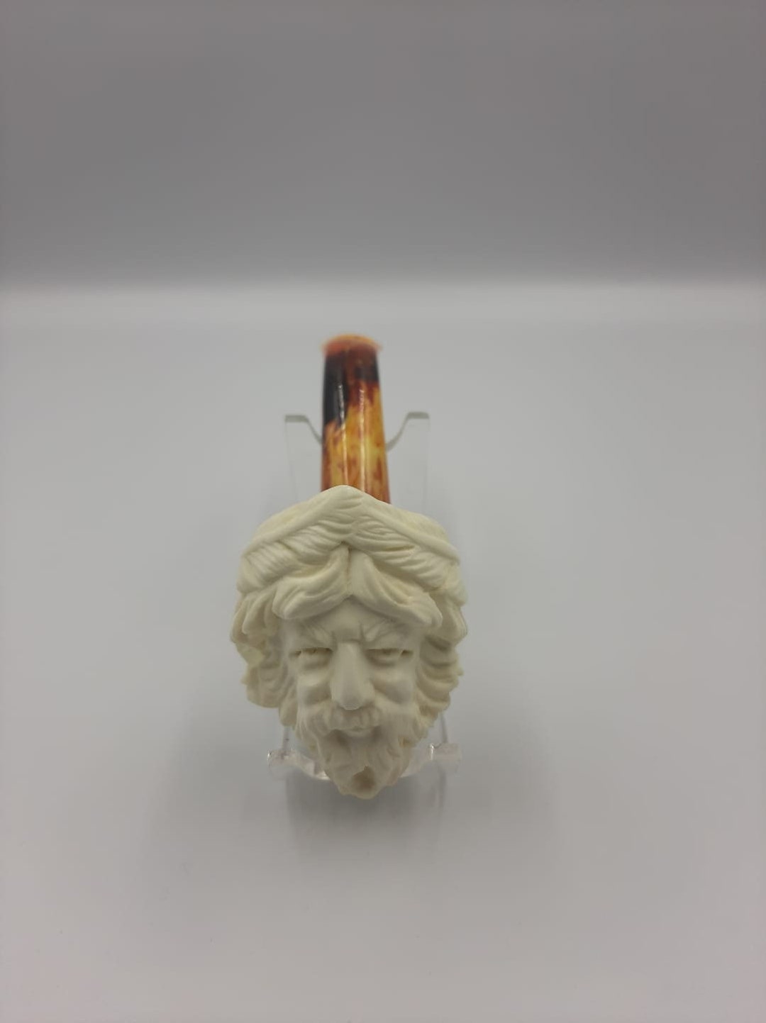 Wine God Meerschaum Pipe, Bacchus Pipe, Dionysus Pipe, Block Meerschaum ...