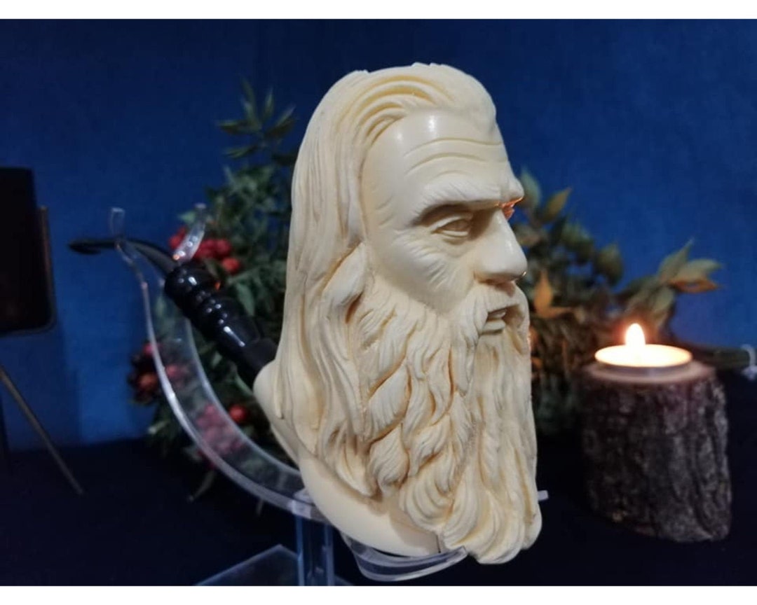 Wizard Meerschaum Pipe, Made to Order, Wizard Figure Pipe, Wizard Pipe ...