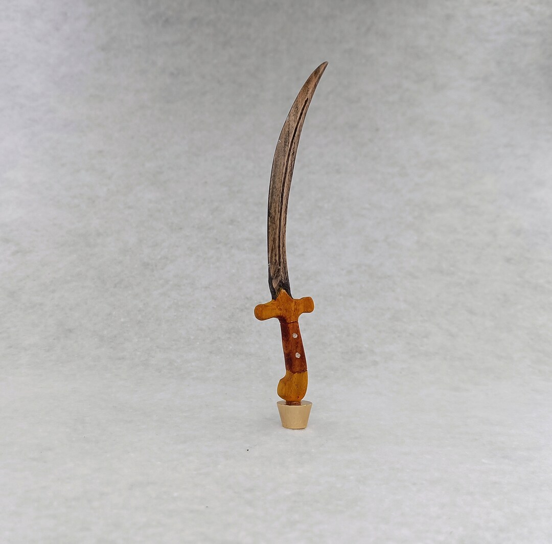Warrior Sword Tamper Briar Pipe Tamper Hand Carved Briar Wood