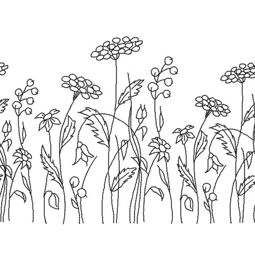 Flowers One Line Machine Embroidery Design. Set Chamomile - Etsy