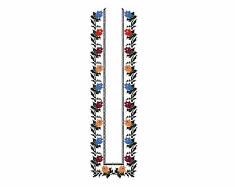 Folk Machine Embroidery Design. Cross Stitch Ukrainian | Etsy