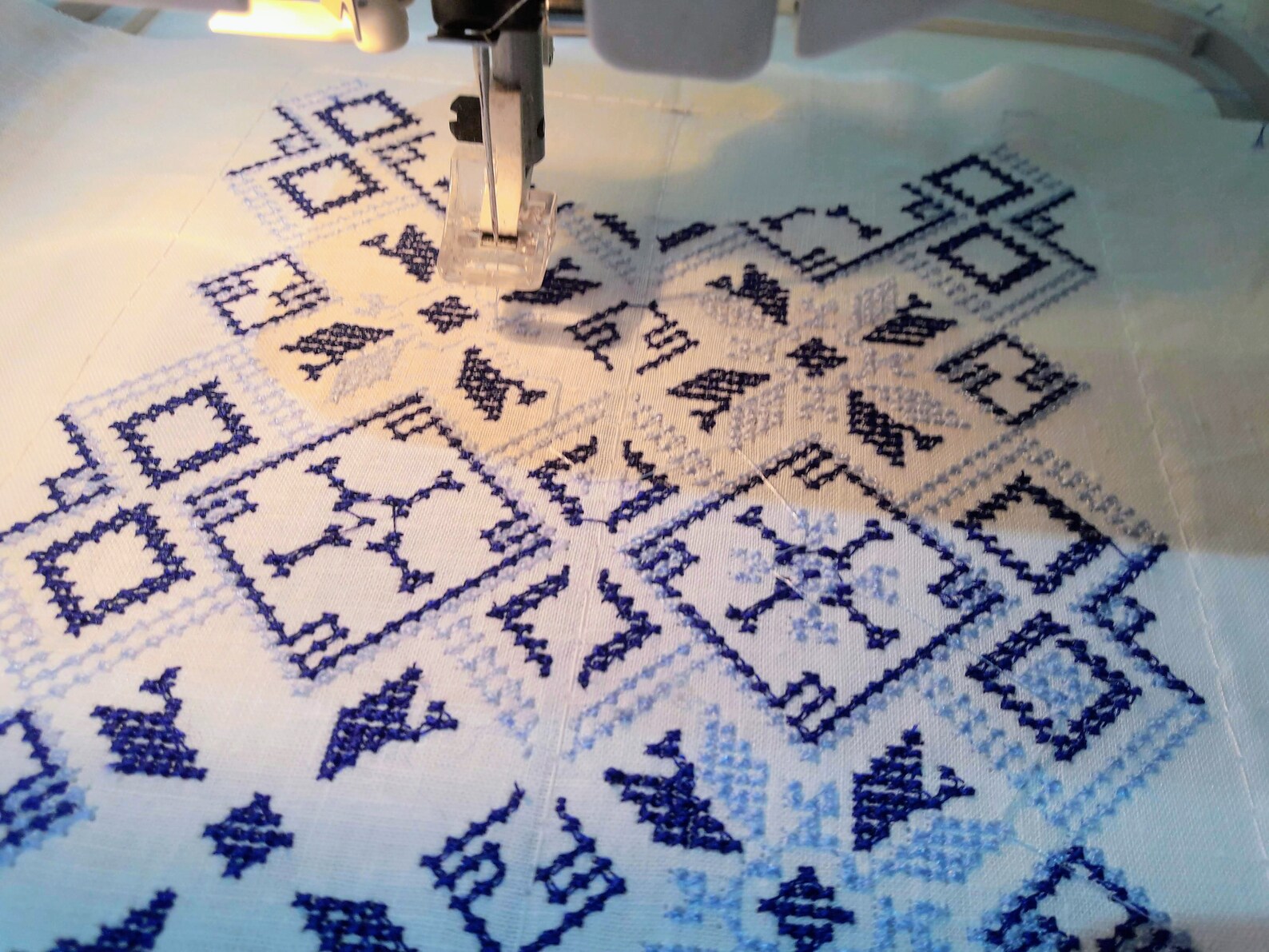 Folk Machine Embroidery Designs Digital Cross Stitch Pattern. Set ...