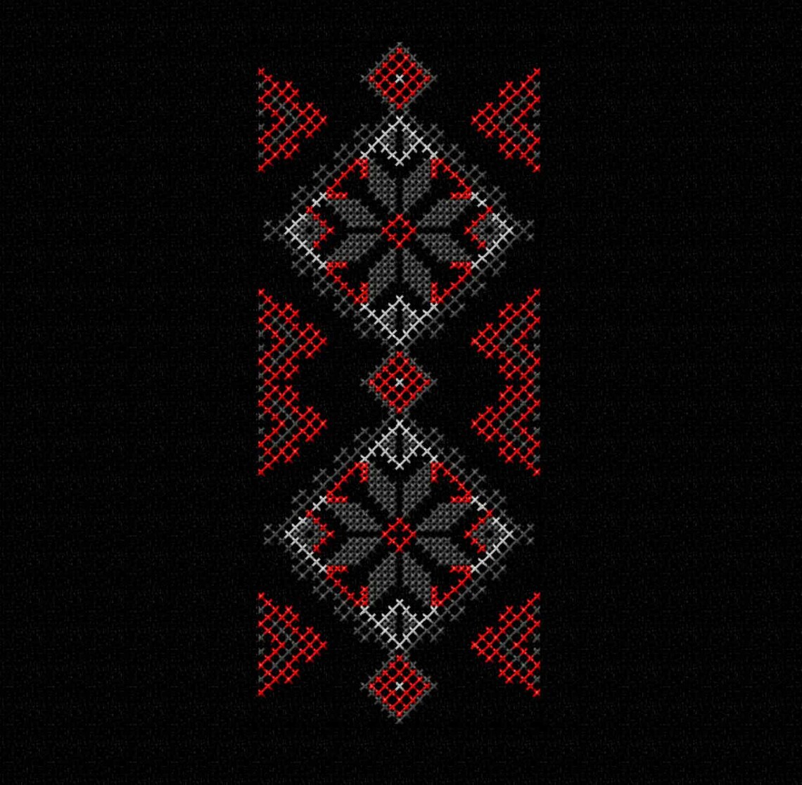 Geometric Machine & Hand Embroidery Cross Stitch Pattern. Folk | Etsy