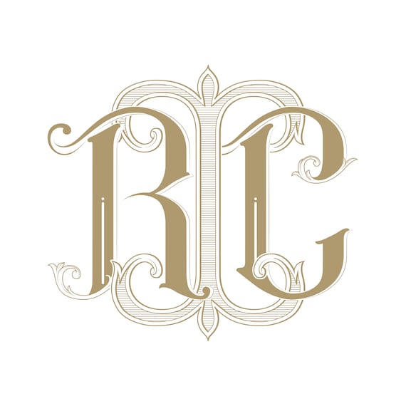 Monogram Machine Embroidery Design. Personalized Letter Custom - Etsy