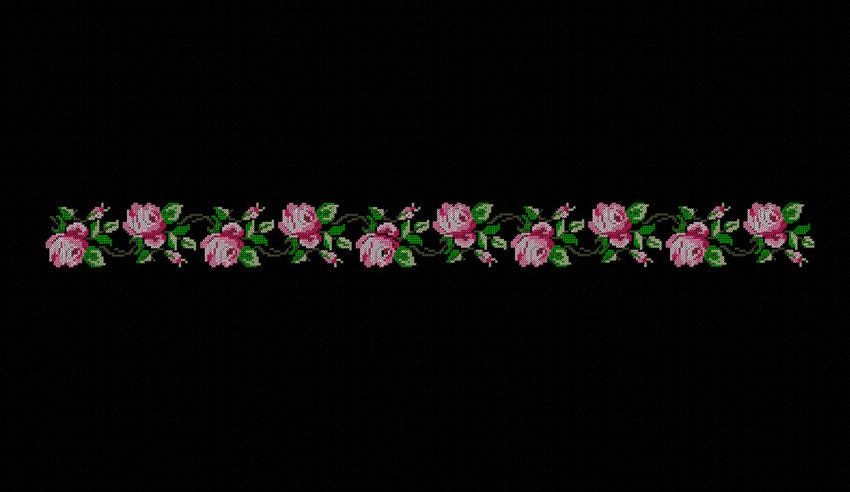 Roses Flowers Machine Embroidery Designs Cross Stitch Pattern. Set ...