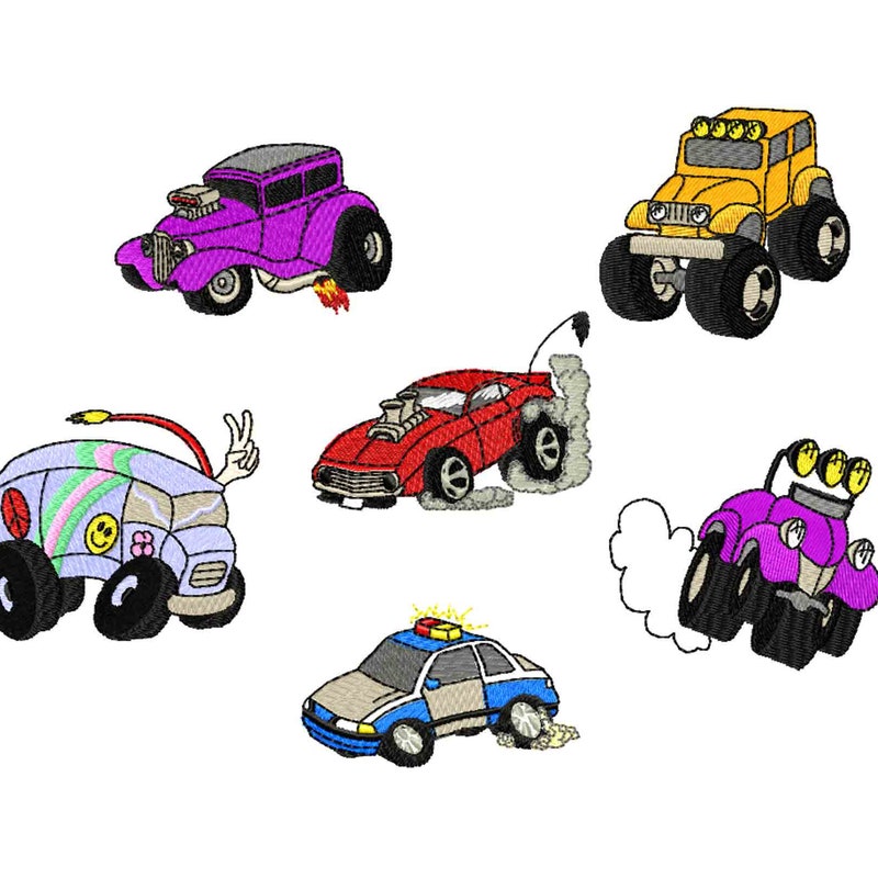 Embroidery Hot Wheels - Etsy