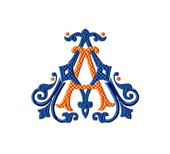 Personalized Font Monogram Machine Embroidery Design. the | Etsy