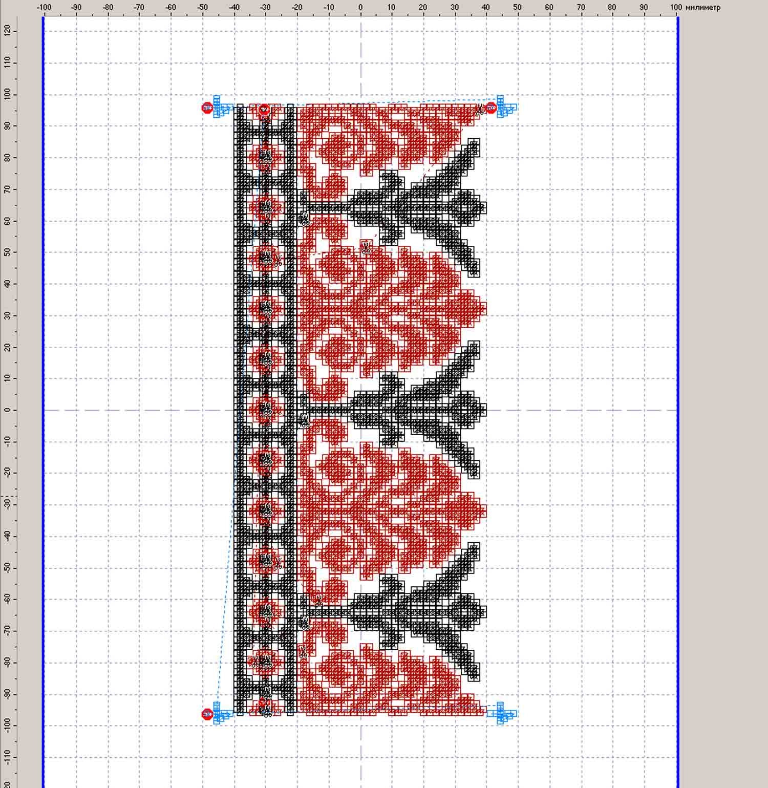 Border Machine Embroidery Designs Floral Cross Stitch Pattern. | Etsy