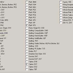 Folk Machine Embroidery Designs. Digital Cross Stitch Pattern. Set ...
