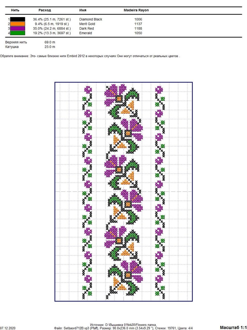 Folk Machine and Hand Embroidery Designs Set Cross Stitch | Etsy